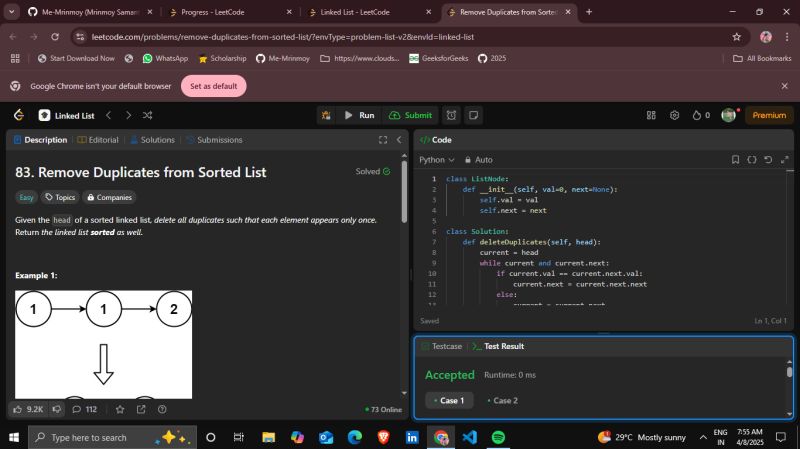 #problem83 #leetcode #python #leetcode #python #datastructures # ... #problem83 #leetcode #python #leetcode #python #datastructures # ...