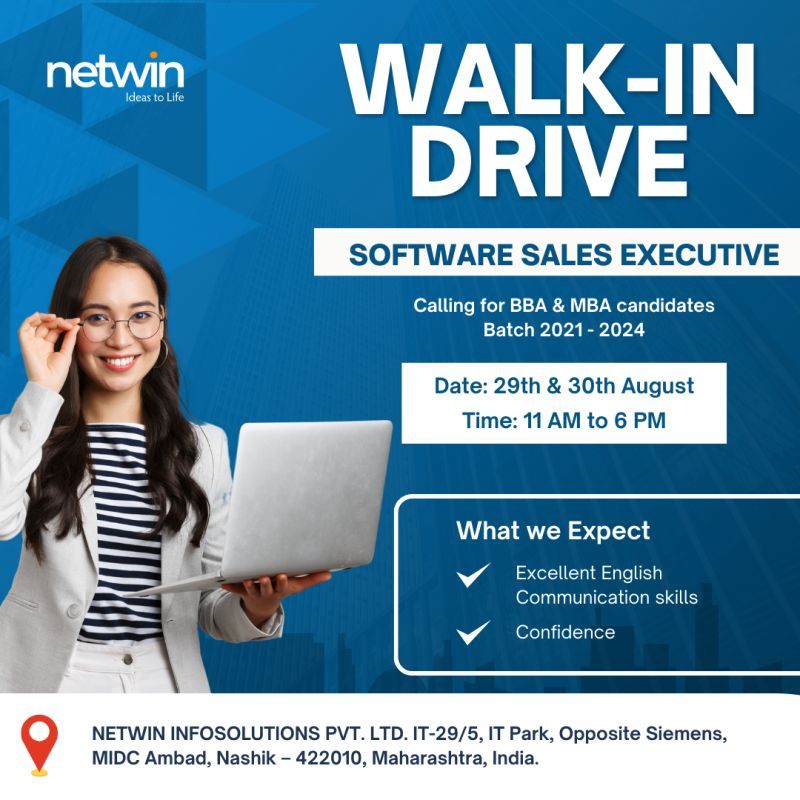 Janhvi Chavan on LinkedIn: #nashikjobs #itjobs #jobs #sales #freshers # ... Janhvi Chavan on LinkedIn: #nashikjobs #itjobs #jobs #sales #freshers # ...