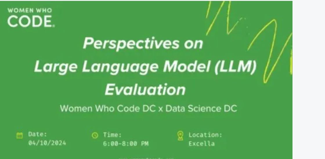 Data Science DC event on LLMs | Abigail Haddad posted on the topic ... Data Science DC event on LLMs | Abigail Haddad posted on the topic ...