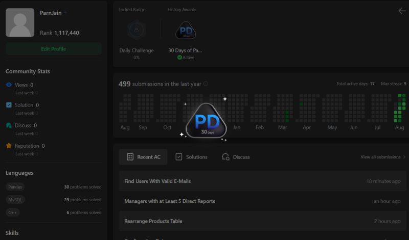 Parn Jain on LinkedIn: #leetcode #pandas #datamanipulation #datascience Parn Jain on LinkedIn: #leetcode #pandas #datamanipulation #datascience