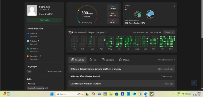 Subhasis Sethi on LinkedIn: #leetcode #dsa #codingjourney # ... Subhasis Sethi on LinkedIn: #leetcode #dsa #codingjourney # ...
