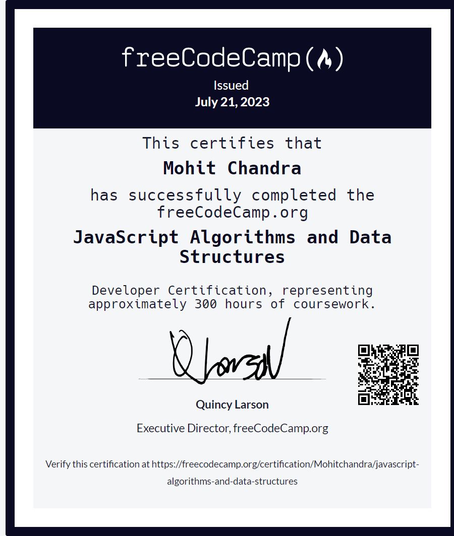 Mohit Chandra on LinkedIn: #javascript #algorithms #datastructures # ... Mohit Chandra on LinkedIn: #javascript #algorithms #datastructures # ...