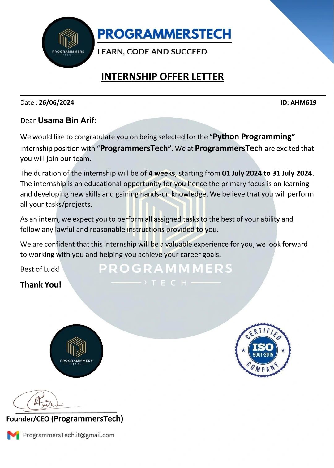 Usama Bin Arif on LinkedIn: #pythonprogramming #internshipjourney # ... Usama Bin Arif on LinkedIn: #pythonprogramming #internshipjourney # ...