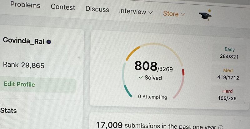 Govinda Rai on LinkedIn: #leetcode #leetcodechallange #learneveryday Govinda Rai on LinkedIn: #leetcode #leetcodechallange #learneveryday