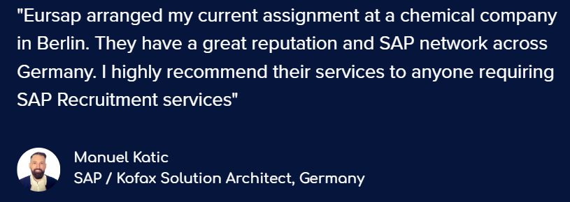 Eursap - Europe's #1 SAP Recruitment Agency ⭐️⭐️⭐️⭐️⭐️ on LinkedIn: # ... Eursap - Europe's #1 SAP Recruitment Agency ⭐️⭐️⭐️⭐️⭐️ on LinkedIn: # ...