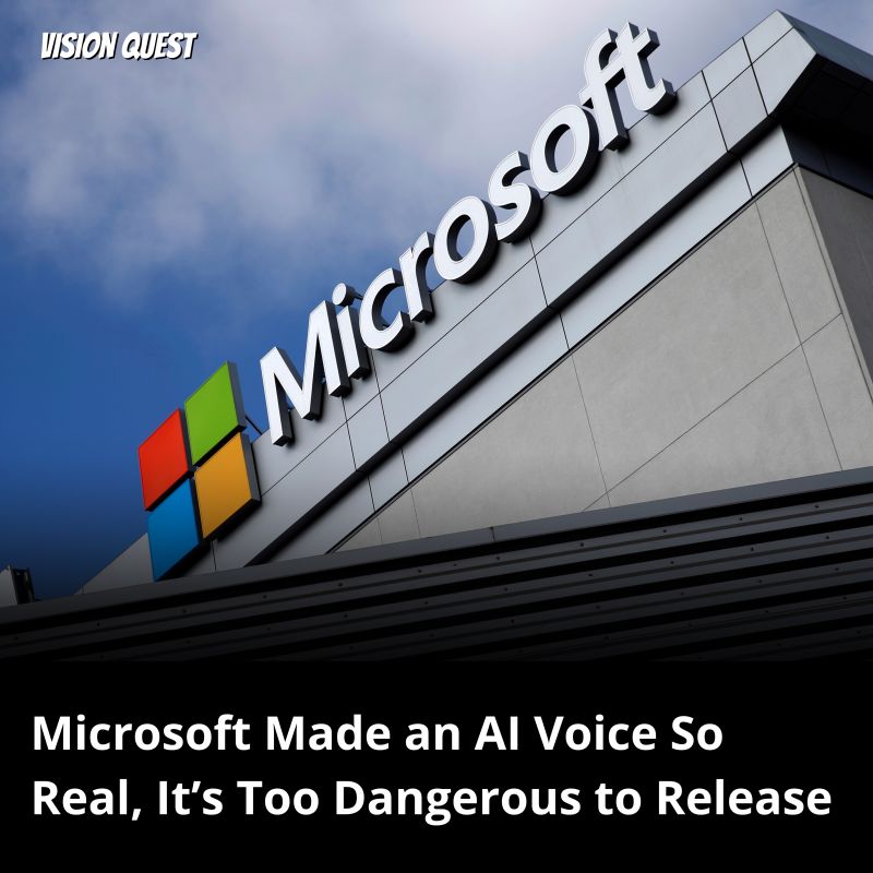 Vision Quest Newsletter on LinkedIn: Microsoft's VALL-E 2 AI can mimic ... Vision Quest Newsletter on LinkedIn: Microsoft's VALL-E 2 AI can mimic ...