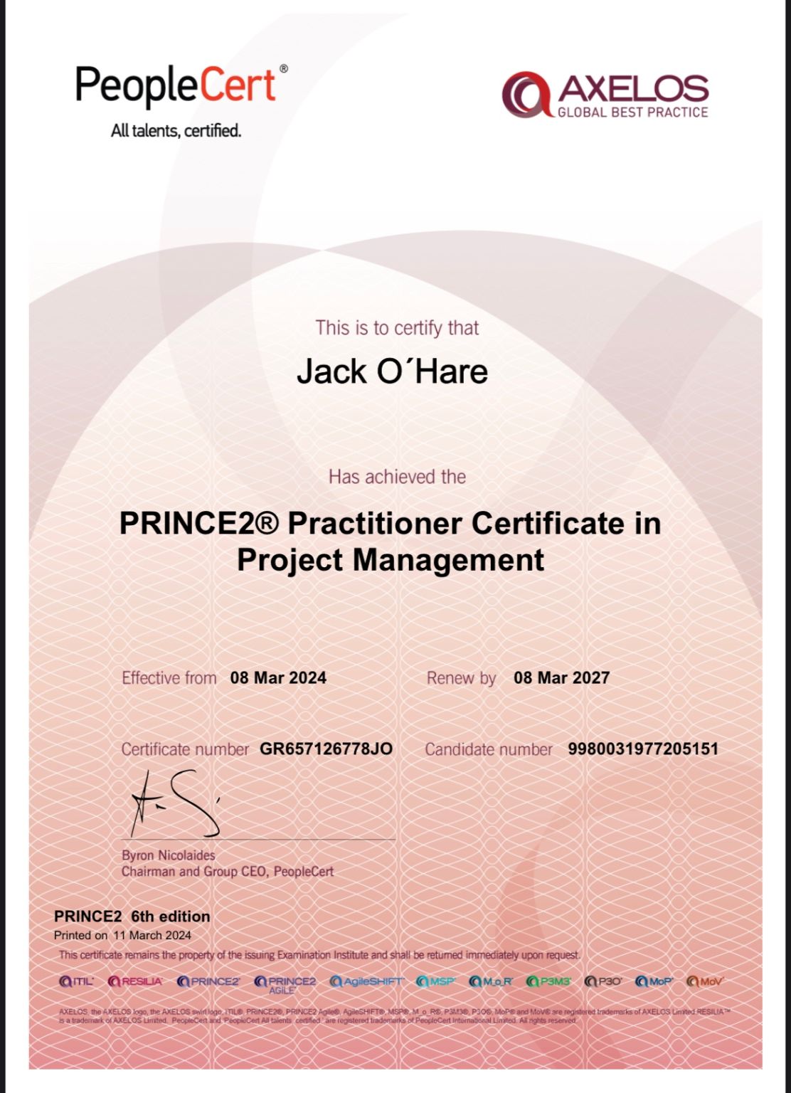 Jack O'Hare on LinkedIn: I am delighted to announce that I have passed ... Jack O'Hare on LinkedIn: I am delighted to announce that I have passed ...