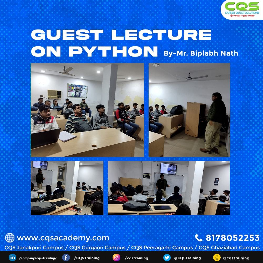 CQS Ghaziabad on LinkedIn: #pythonlecture #guestspeaker #techtalk # ... CQS Ghaziabad on LinkedIn: #pythonlecture #guestspeaker #techtalk # ...