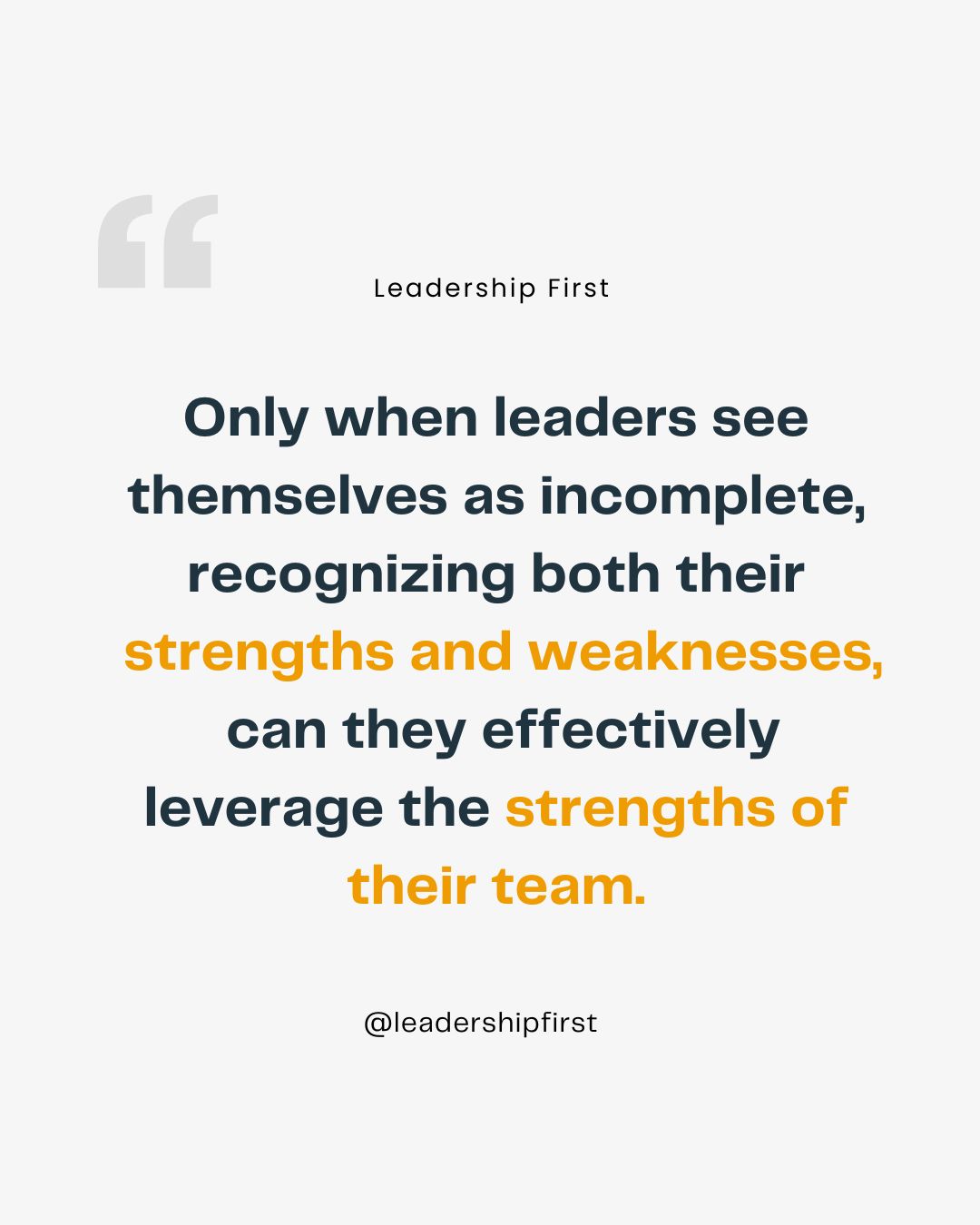 Leadership First on LinkedIn: #giffordthomas #leadershipfirst #leadership Leadership First on LinkedIn: #giffordthomas #leadershipfirst #leadership