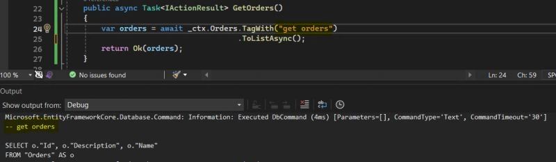 How to use TagWith extension for query tags in Entity Framework Core ... How to use TagWith extension for query tags in Entity Framework Core ...