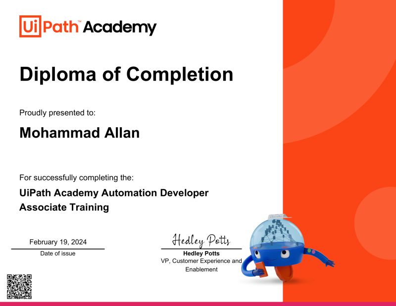 Mohammad Allan on LinkedIn: #uipath #automationdevelopment #rpa # ... Mohammad Allan on LinkedIn: #uipath #automationdevelopment #rpa # ...