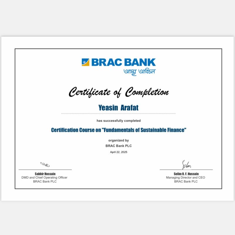 Alhamdulillah, completed a certified course titled “Fundamentals of ... Alhamdulillah, completed a certified course titled “Fundamentals of ...
