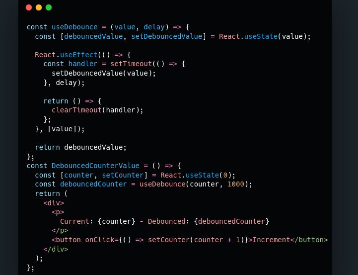 Boost your React components with useDebounce hook | Yahya Hourani ... Boost your React components with useDebounce hook | Yahya Hourani ...