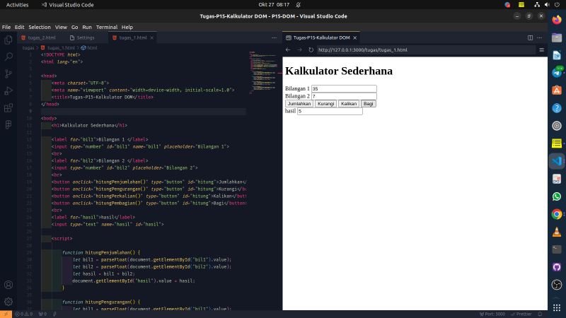 Ahmad Ibadurrahman on LinkedIn: Create a simple calculator with DOM and ... Ahmad Ibadurrahman on LinkedIn: Create a simple calculator with DOM and ...