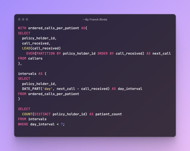 Franck B. on LinkedIn: #sql #postgresql #dataanalytics #dataanalysis # ... Franck B. on LinkedIn: #sql #postgresql #dataanalytics #dataanalysis # ...