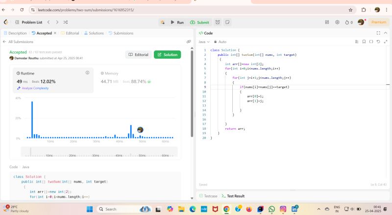 #hashtags #leetcode #java #problemsolving #codingpractice #twosum ... #hashtags #leetcode #java #problemsolving #codingpractice #twosum ...