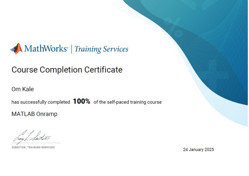 #matlab #simulink #learningjourney #techskills | Om Kale #matlab #simulink #learningjourney #techskills | Om Kale