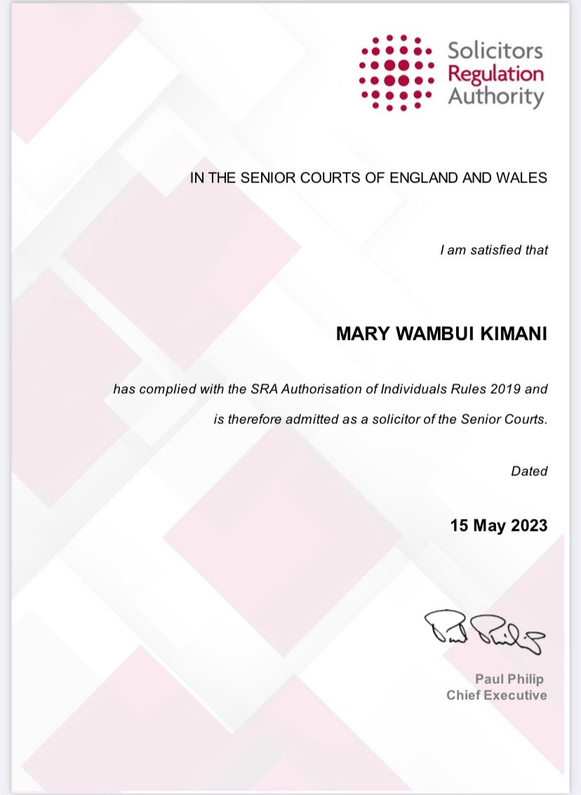 Wambui K. on LinkedIn: #dualqualified #admittedtotheroll | 16 comments Wambui K. on LinkedIn: #dualqualified #admittedtotheroll | 16 comments