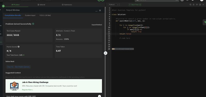 #dsa #problemsolving #geeksforgeeks #160daysofcode #codingchallenge ... #dsa #problemsolving #geeksforgeeks #160daysofcode #codingchallenge ...