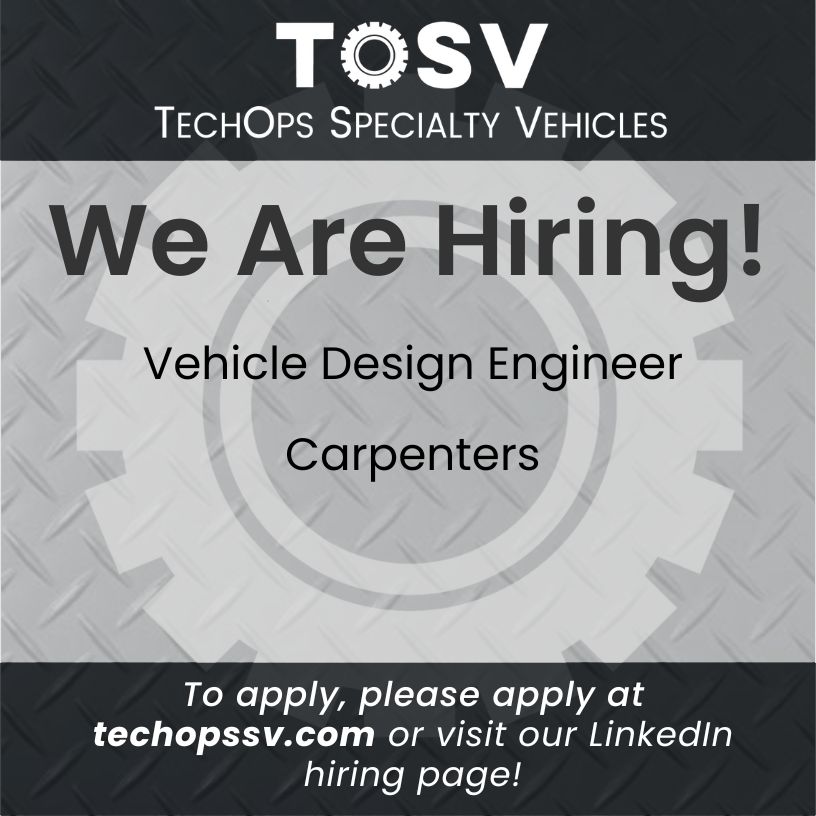 TechOps Specialty Vehicles on LinkedIn: #hiring TechOps Specialty Vehicles on LinkedIn: #hiring