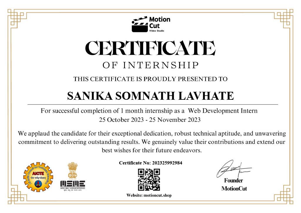 Sanika Lavhate on LinkedIn: #webdevelopment #html #css #javascript Sanika Lavhate on LinkedIn: #webdevelopment #html #css #javascript