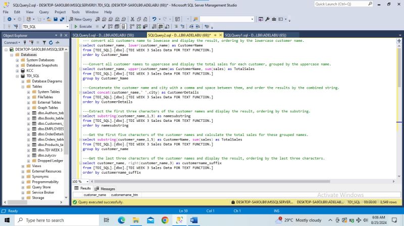 Shittu Suliat on LinkedIn: working on SQL queries using @MySQL to ... Shittu Suliat on LinkedIn: working on SQL queries using @MySQL to ...