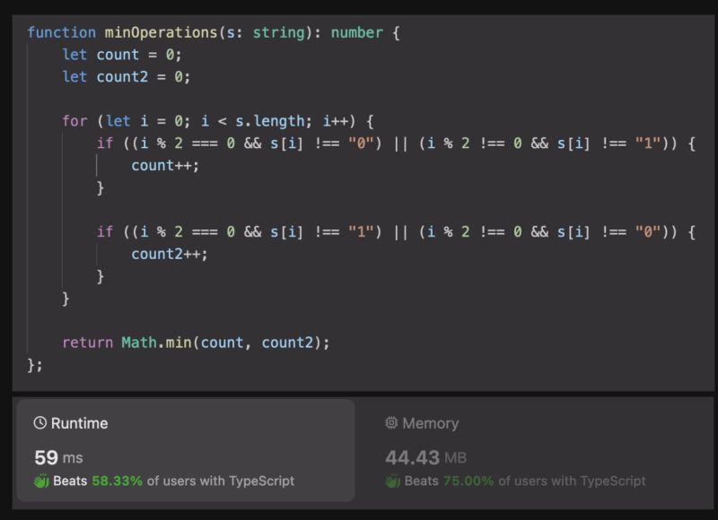 Tomáš Svojanovský on LinkedIn: Leetcode daily #5 - Minimum Changes To ... Tomáš Svojanovský on LinkedIn: Leetcode daily #5 - Minimum Changes To ...