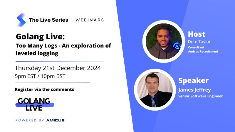 Amicus on LinkedIn: #amicusjobs #theliveserires #golang Amicus on LinkedIn: #amicusjobs #theliveserires #golang
