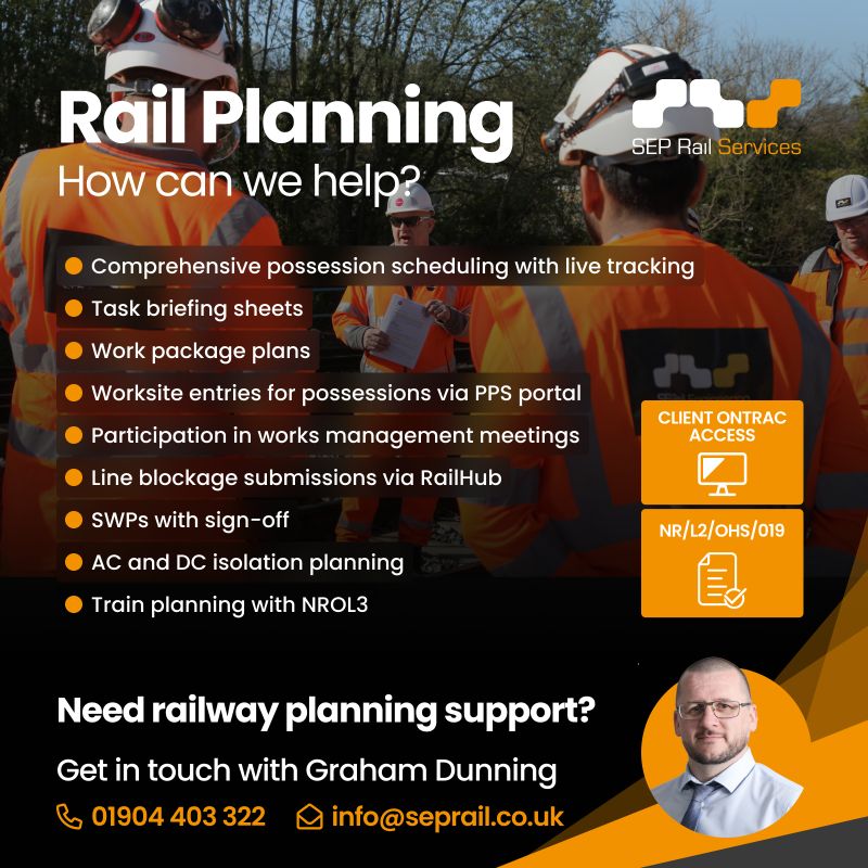 SEP Rail Services on LinkedIn: #planning #railindustry SEP Rail Services on LinkedIn: #planning #railindustry