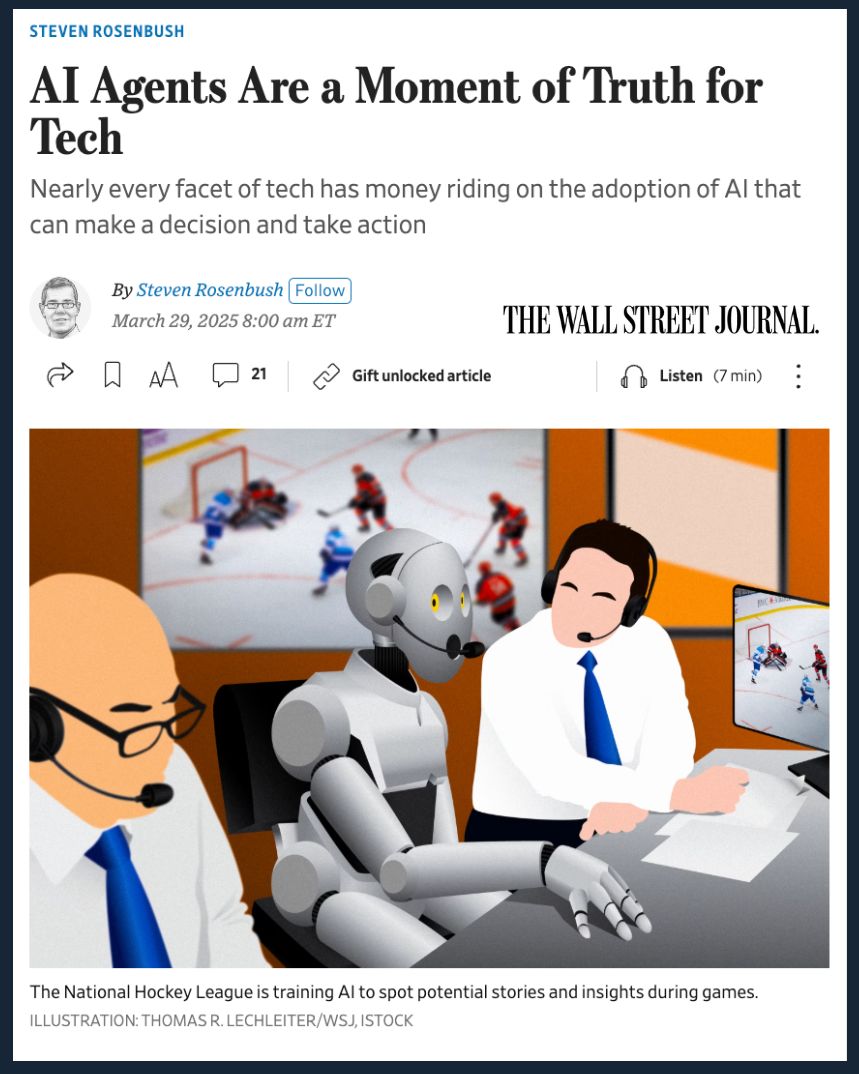 AI agents aren’t just about automating tasks — they’re the start of a ... AI agents aren’t just about automating tasks — they’re the start of a ...