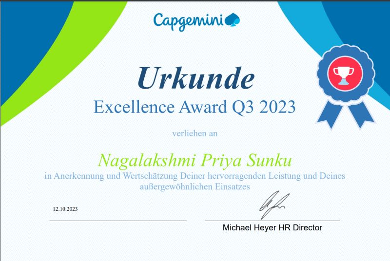 lakshmi priya on LinkedIn: #capgemini lakshmi priya on LinkedIn: #capgemini