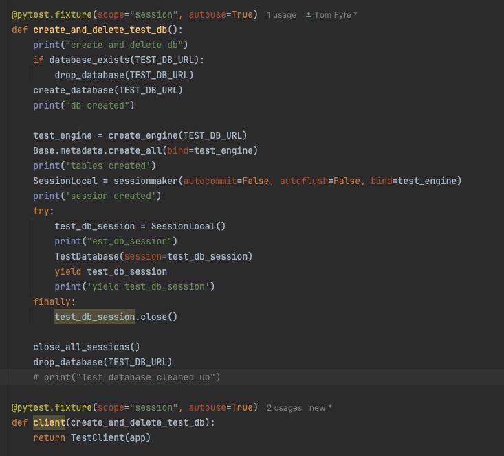 Tom Fyfe on LinkedIn: #pytest #python #fastapi #postgresql #create_and ... Tom Fyfe on LinkedIn: #pytest #python #fastapi #postgresql #create_and ...