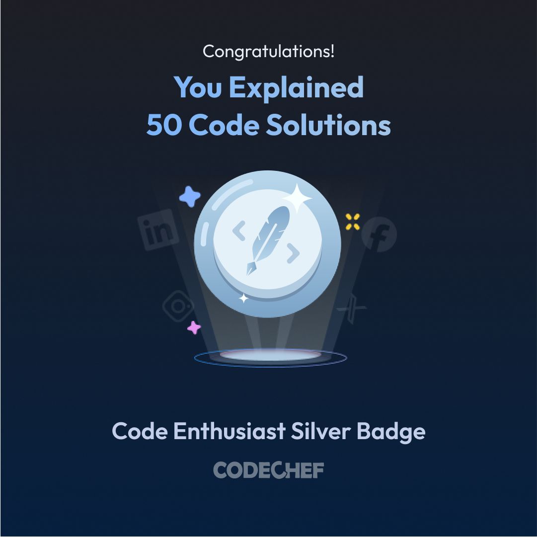 #codechef #problemsolving #coding #competitiveprogramming #keepgrinding ... #codechef #problemsolving #coding #competitiveprogramming #keepgrinding ...