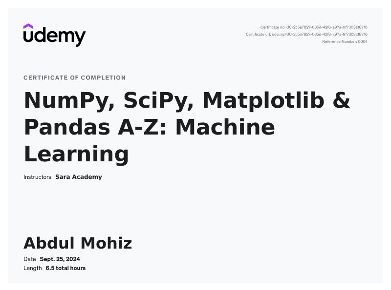 Abdul Mohiz on LinkedIn: #datascience #machinelearning #numpy #pandas # ... Abdul Mohiz on LinkedIn: #datascience #machinelearning #numpy #pandas # ...