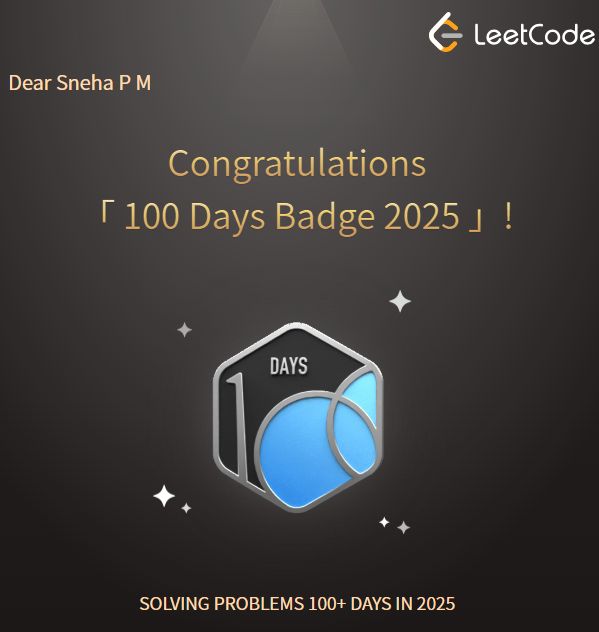 #leetcode #100dayschallenge #problemsolving #consistentlearning | Sneha ... #leetcode #100dayschallenge #problemsolving #consistentlearning | Sneha ...