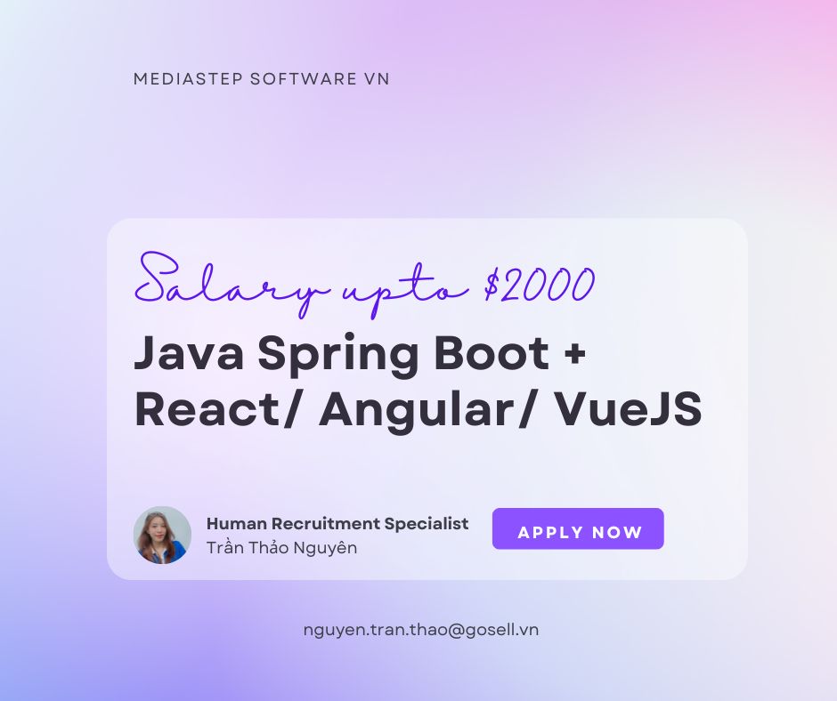 Thao Nguyen on LinkedIn: #javafullstackdeveloper #react #angular #vuejs Thao Nguyen on LinkedIn: #javafullstackdeveloper #react #angular #vuejs