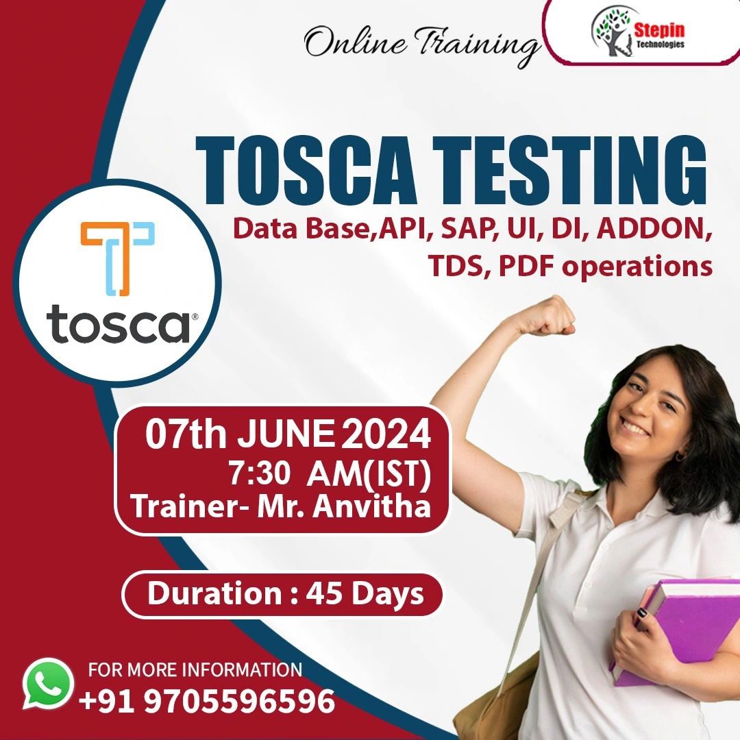 Popuri Pradeep on LinkedIn: Attend online #newbatch On #Toscatesting ... Popuri Pradeep on LinkedIn: Attend online #newbatch On #Toscatesting ...