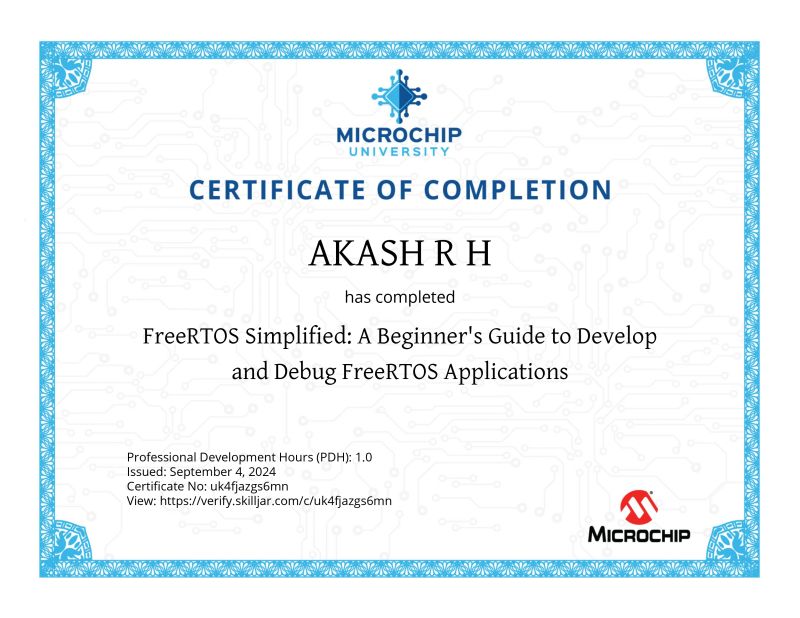 AKASH R H on LinkedIn: #freertos #embeddedsystems #iot # ... AKASH R H on LinkedIn: #freertos #embeddedsystems #iot # ...