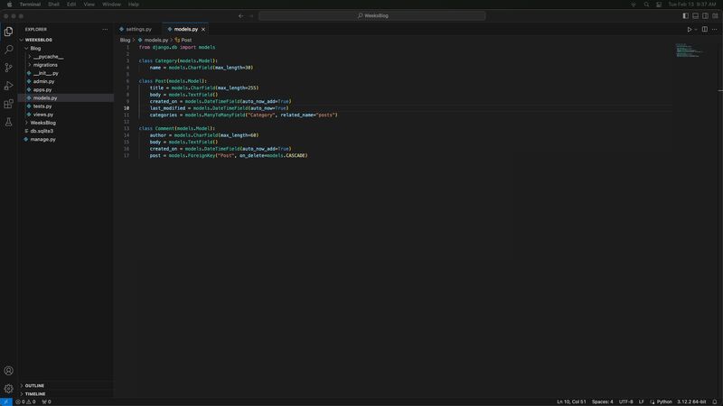 Lacey Weeks on LinkedIn: Learning python and Django. #programming # ... Lacey Weeks on LinkedIn: Learning python and Django. #programming # ...