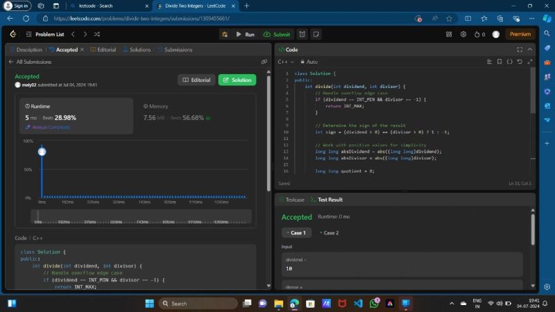 How leetcode works with dividend and divisor | MEIYAZHAGAN M posted on ... How leetcode works with dividend and divisor | MEIYAZHAGAN M posted on ...
