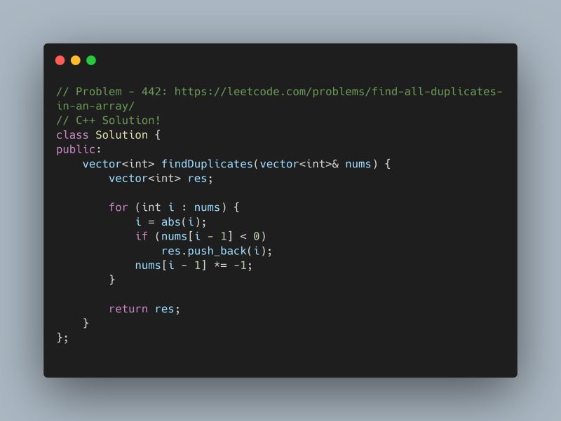Leetcode daily: Find Duplicates in an Array | Saulin Tuhin posted on ... Leetcode daily: Find Duplicates in an Array | Saulin Tuhin posted on ...