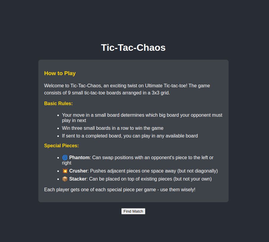 #tictacchaos #gamedev #fastapi #reactjs #websockets #multiplayergame ... #tictacchaos #gamedev #fastapi #reactjs #websockets #multiplayergame ...