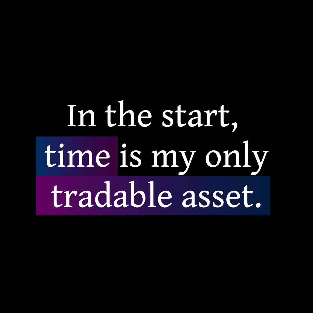 DropoutEdu on LinkedIn: Time is my tradable asset when I am starting ... DropoutEdu on LinkedIn: Time is my tradable asset when I am starting ...