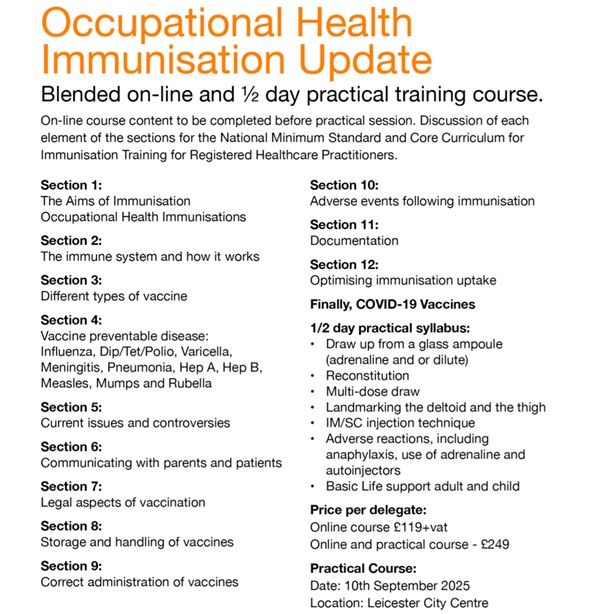 #occupationalhealth #immunisationupdate #workplacewellbeing… | GTS MedOH #occupationalhealth #immunisationupdate #workplacewellbeing… | GTS MedOH