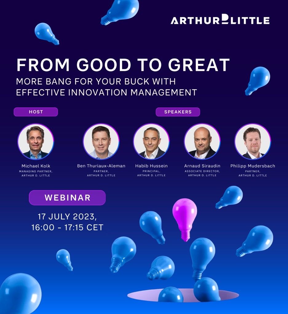 Arthur D. Little on LinkedIn: #innovation #innovationmanagement #randd Arthur D. Little on LinkedIn: #innovation #innovationmanagement #randd