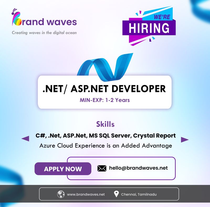 Brandwaves on LinkedIn: #dotnet #aspnet #csharp #webdevelopment # ... Brandwaves on LinkedIn: #dotnet #aspnet #csharp #webdevelopment # ...