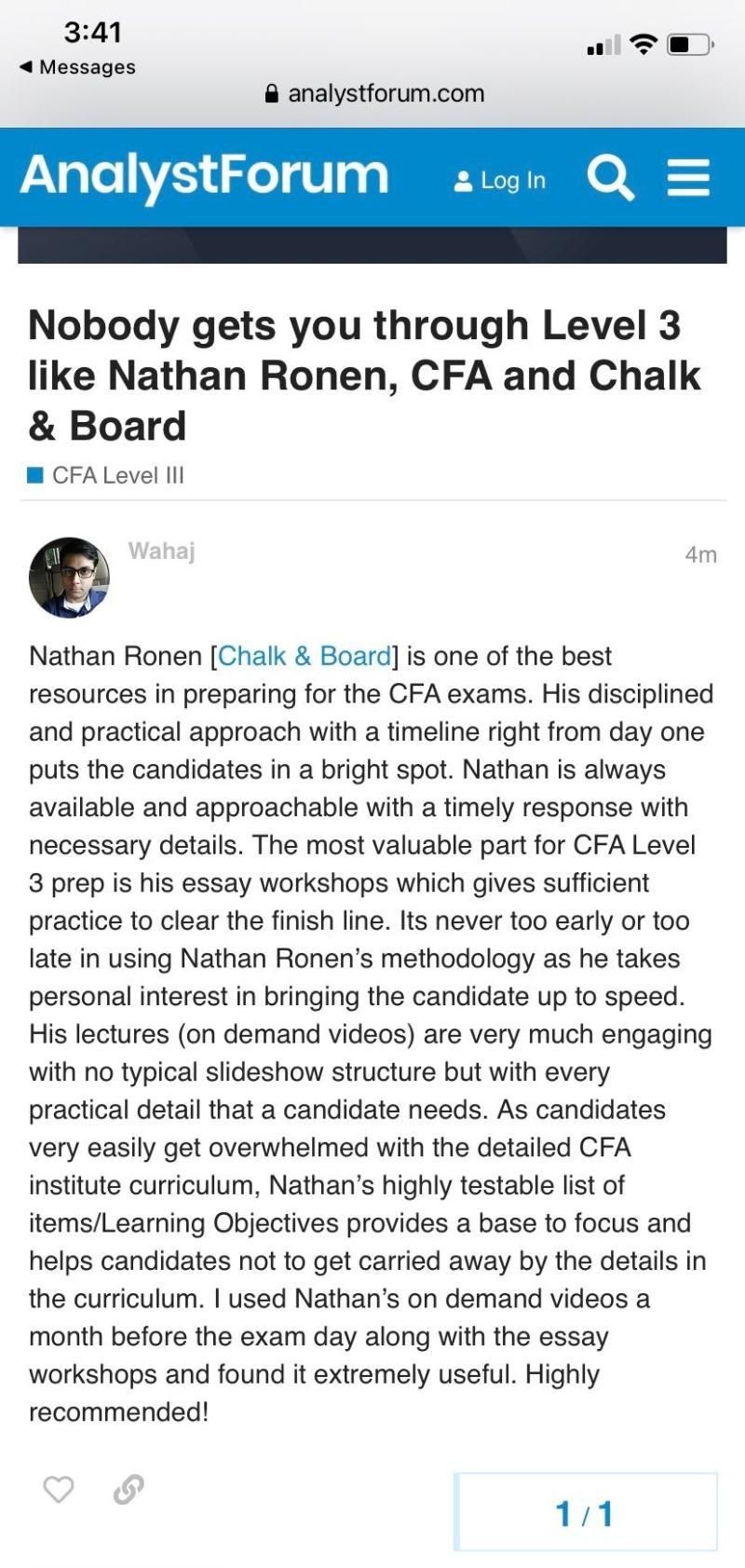 Nathan Ronen, CFA on LinkedIn: #cfaprogram #cfaexam #cfa Nathan Ronen, CFA on LinkedIn: #cfaprogram #cfaexam #cfa