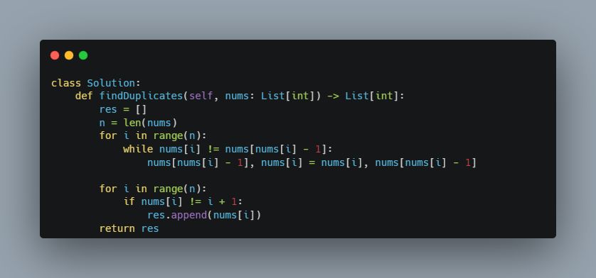 Leetcode442: How to Find AllDuplicates in an Array | Rozell Dixon, MSE ... Leetcode442: How to Find AllDuplicates in an Array | Rozell Dixon, MSE ...