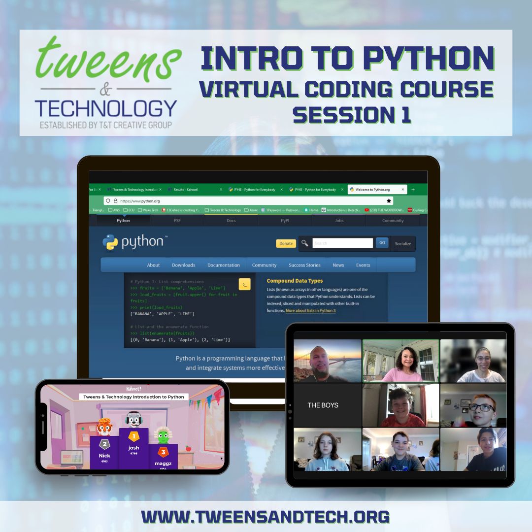 Tweens & Technology on LinkedIn: #python #codingforkids # ... Tweens & Technology on LinkedIn: #python #codingforkids # ...