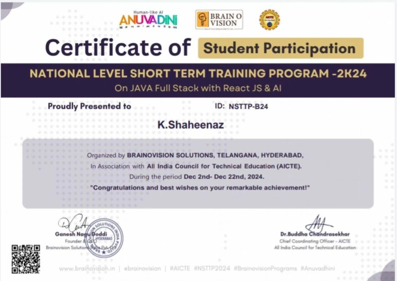 #sttp2024 #javafullstack #reactjs #ai #brainovision #aicte #learning ... #sttp2024 #javafullstack #reactjs #ai #brainovision #aicte #learning ...
